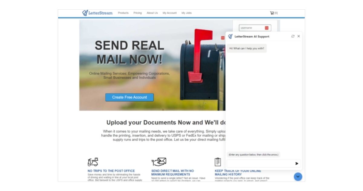 LetterStream’s New Chatbot Help Box | LetterStream Blog